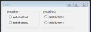 [C#] RadioButtonをグループ化する - C#ちょこっとリファレンス