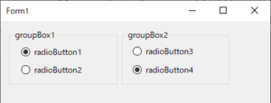 [C#] RadioButtonをグループ化する - C#ちょこっとリファレンス